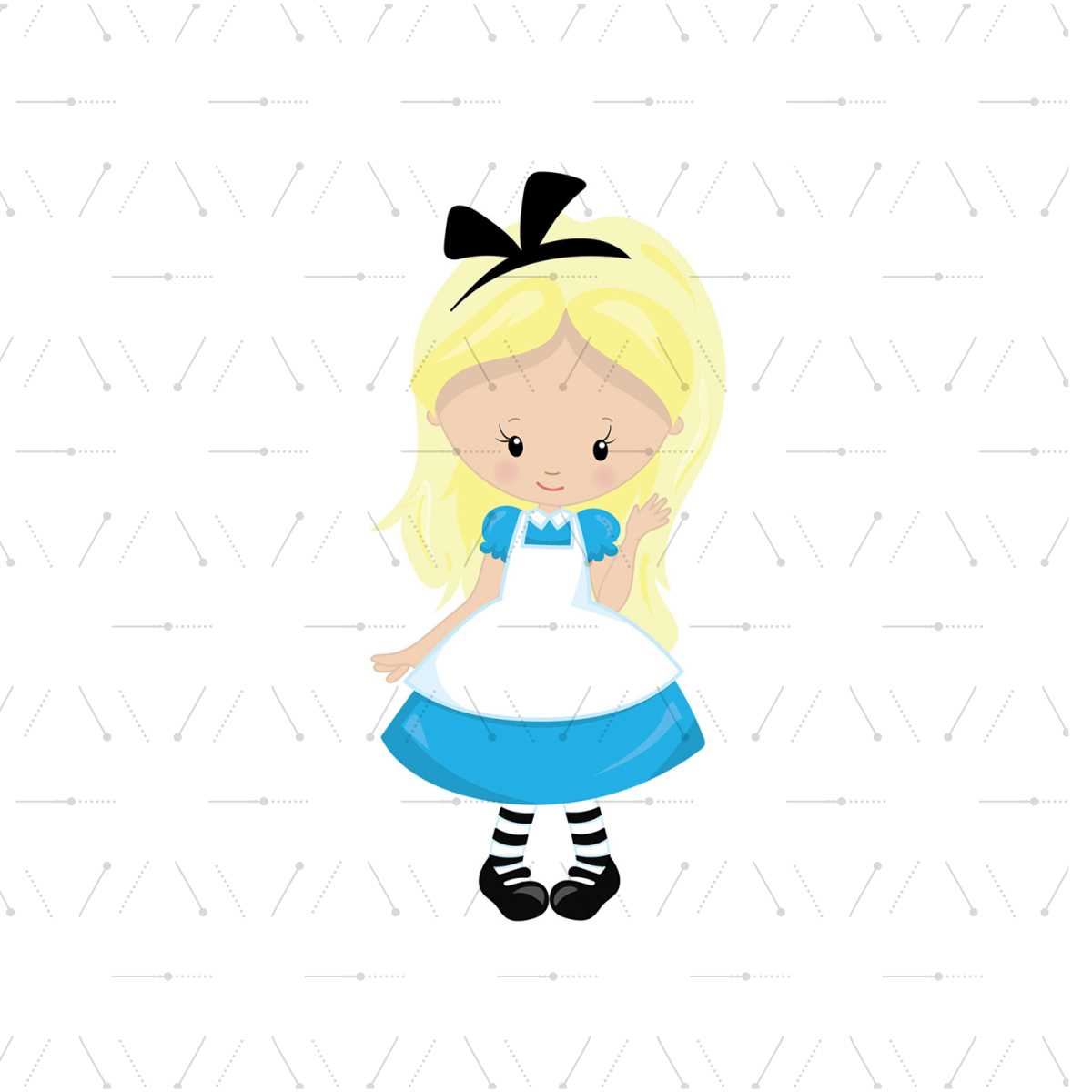 Baby Alice Adventure In Wonderland SVG PNG | Inspire Uplift