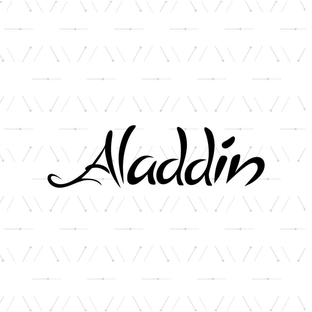 Aladdin Logo Free Vector Disney Aladdin SVG | Inspire Uplift