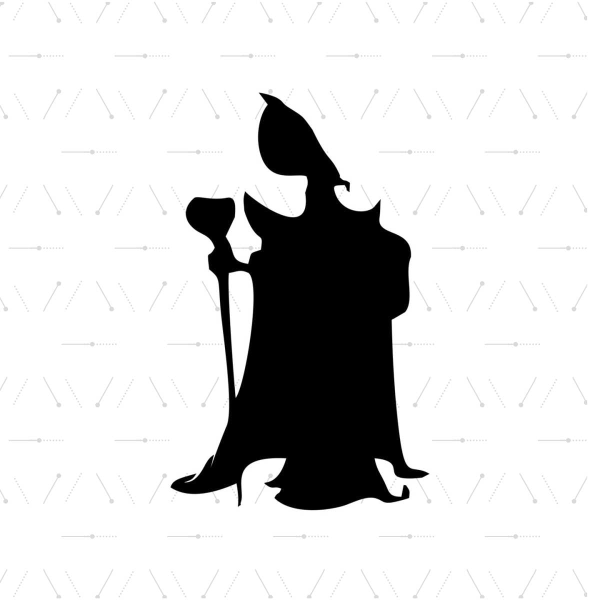 Disney Aladdin Cartoon Jafar Silhouette SVG | Inspire Uplift