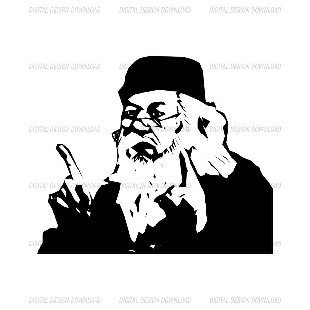 Harry Potter Professor Albus Dumbledore Silhouette Vector | Inspire Uplift