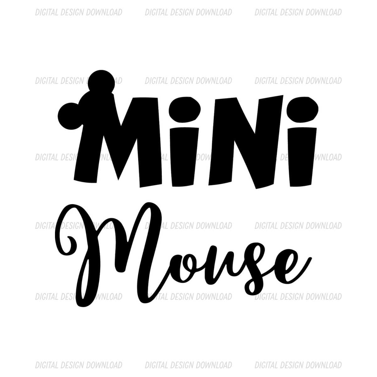 Mini Minnie Mouse SVG | Inspire Uplift