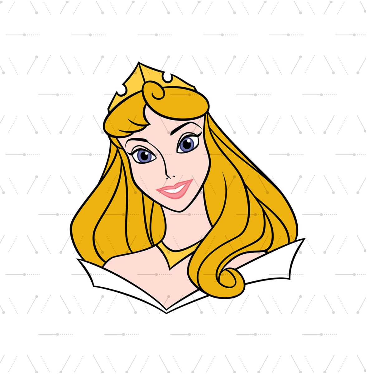 Smiley Face Princess Aurora SVG, Aurora Vector, Disney Princ | Inspire ...