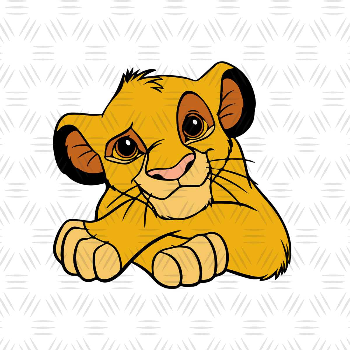 Cartoon Lion Cub The Lion King Simba Clipart SVG | Inspire Uplift