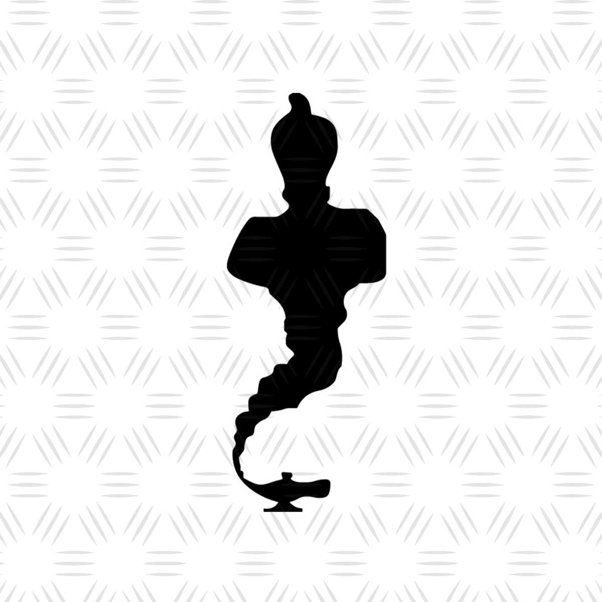 Genie The Magic Lamp Jinn Disney Cartoon Aladdin SVG | Inspire Uplift