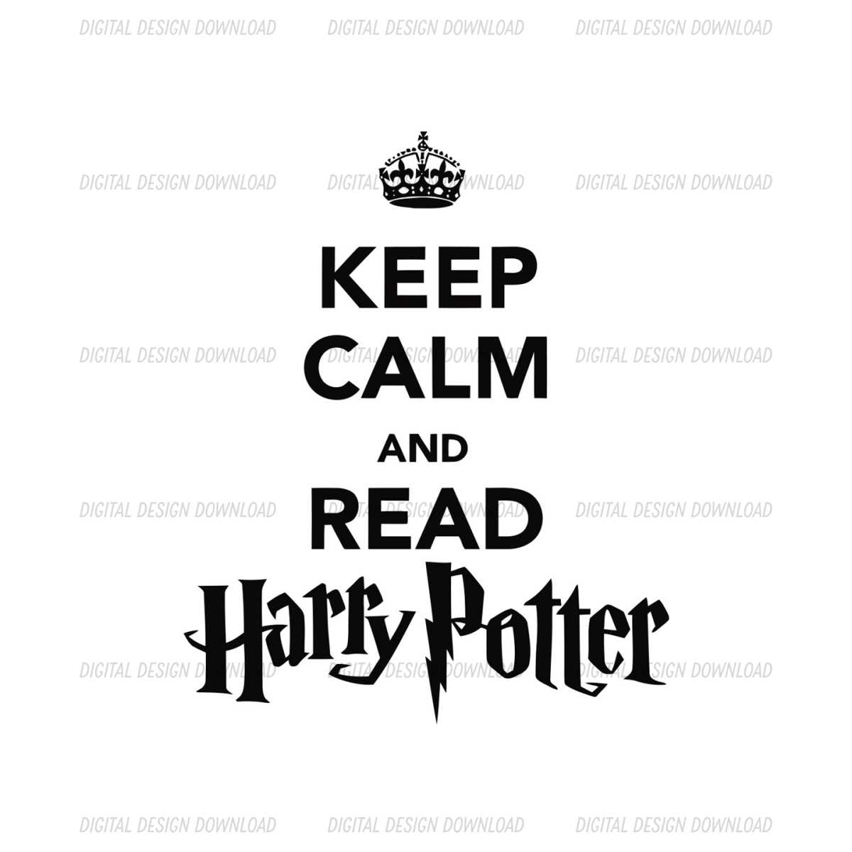 Keep Calm And Read Harry Potter SVG | Inspire Uplift