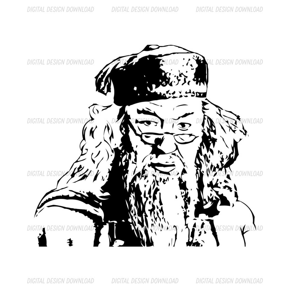 Hogwart Professor Albus Dumbledore Harry Potter Movie SVG Si | Inspire ...