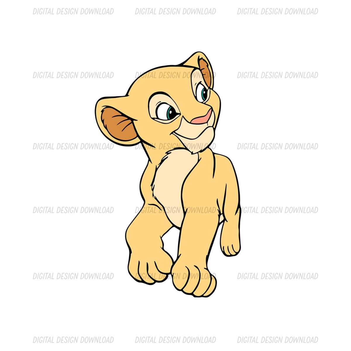 Young Nala The Lion Queen Disney Cartoon Character SVG | Inspire Uplift