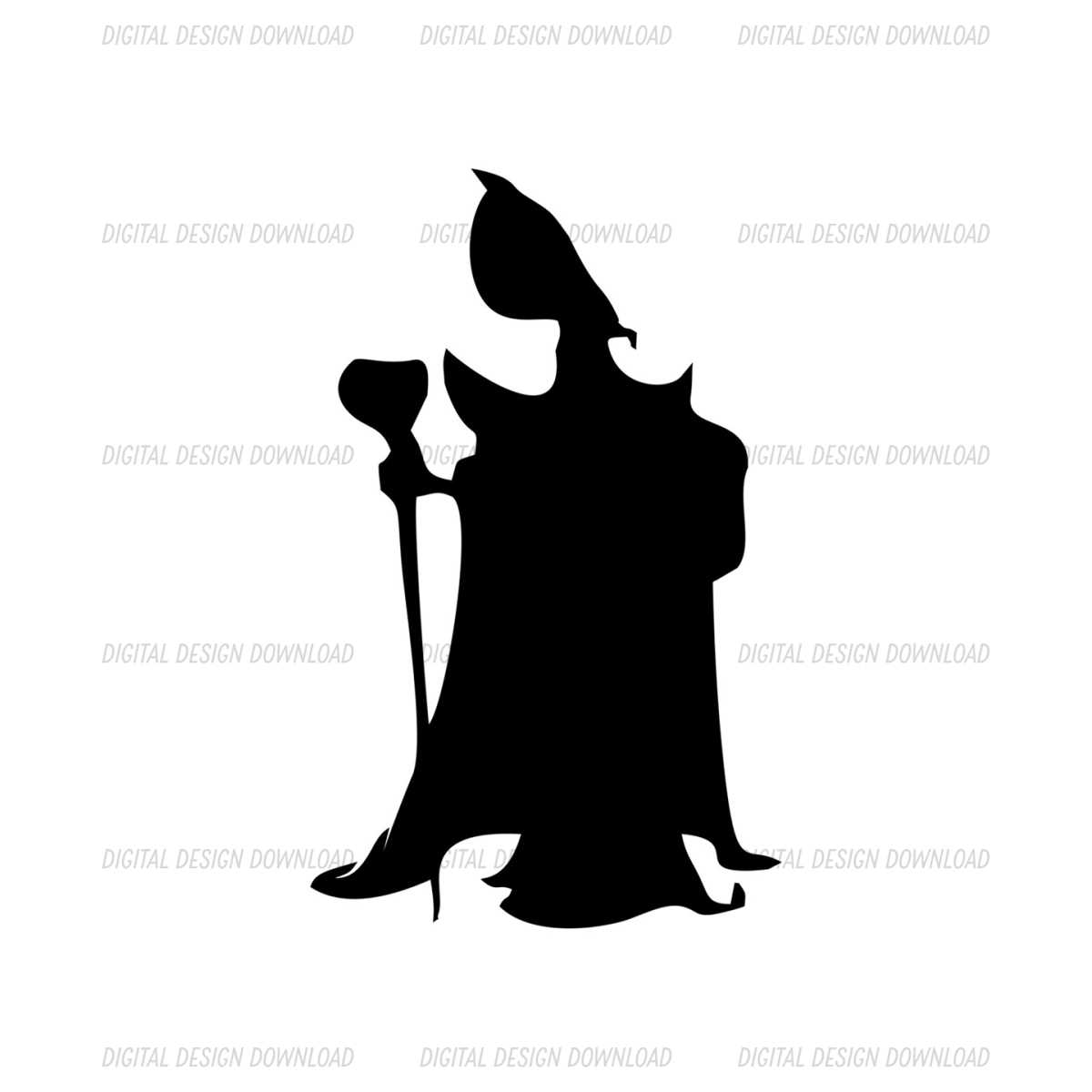 Disney Aladdin Cartoon Jafar Silhouette SVG | Inspire Uplift