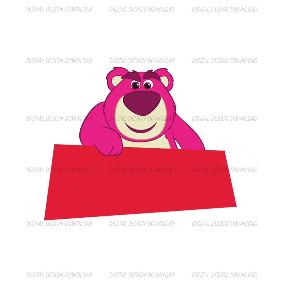 Lotso Bear Disney Pixar Toy Story SVG Digital File | Inspire Uplift