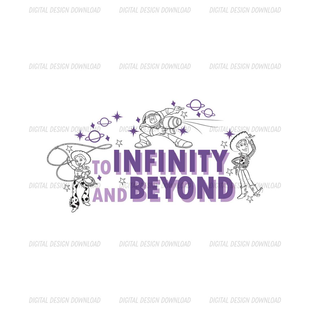 To Infinity And Beyond Woody Buzz Lightyear Toy Story Cartoo | Inspire ...