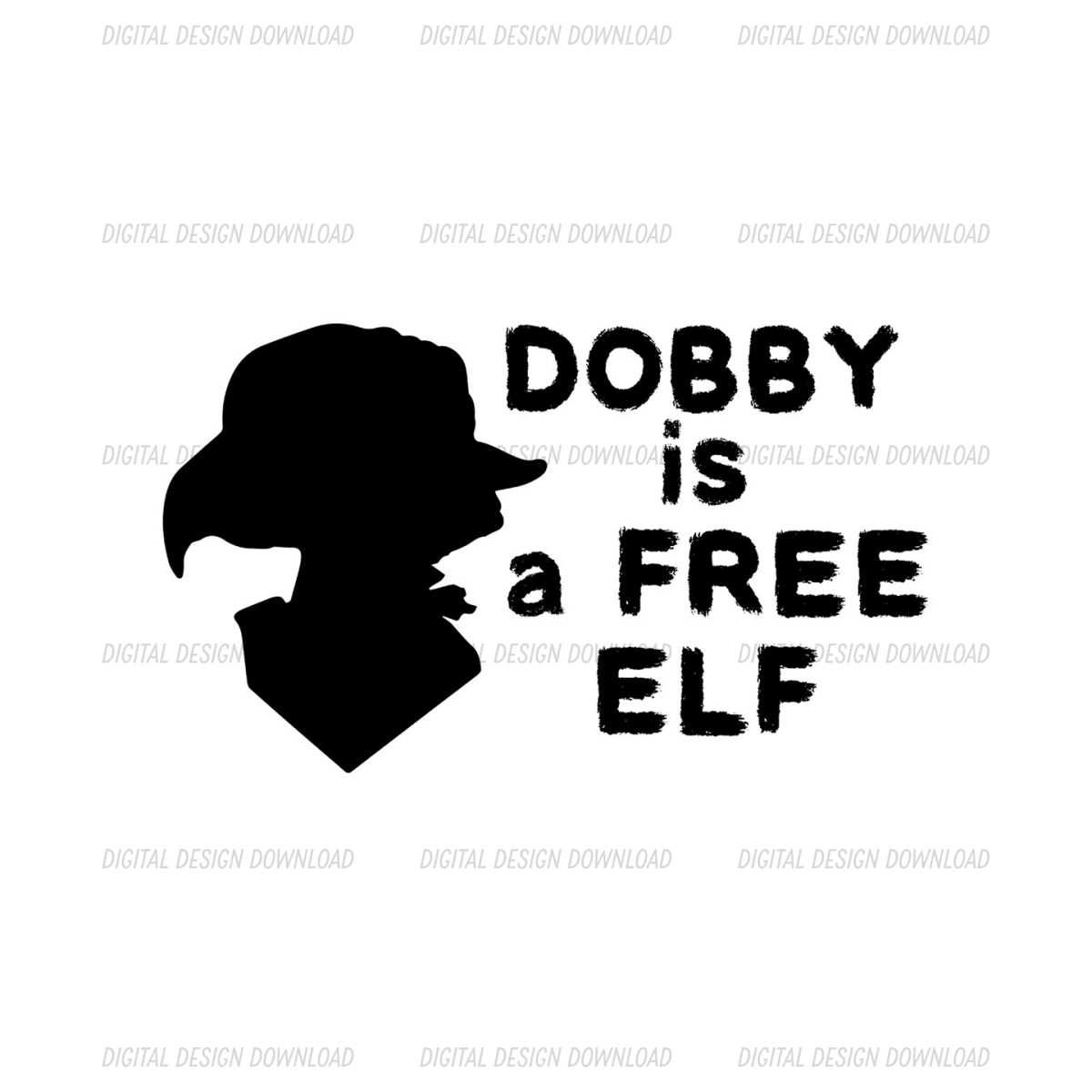 Harry Potter Dobby Is A Free Elf SVG | Inspire Uplift