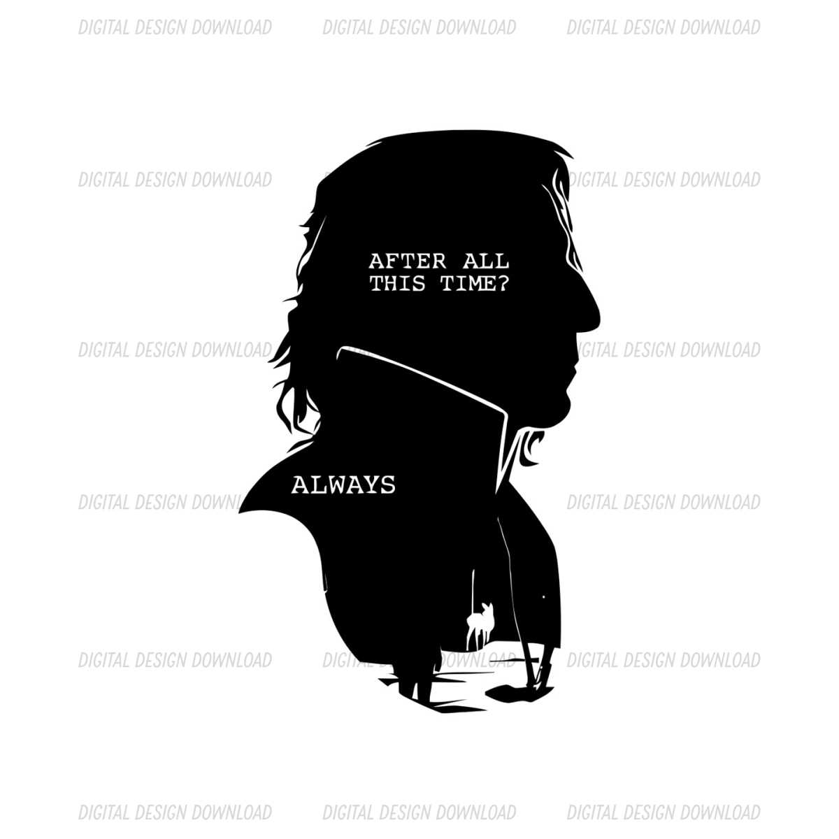 Always After All This Time Severus Snape Professor SVG | Inspire Uplift