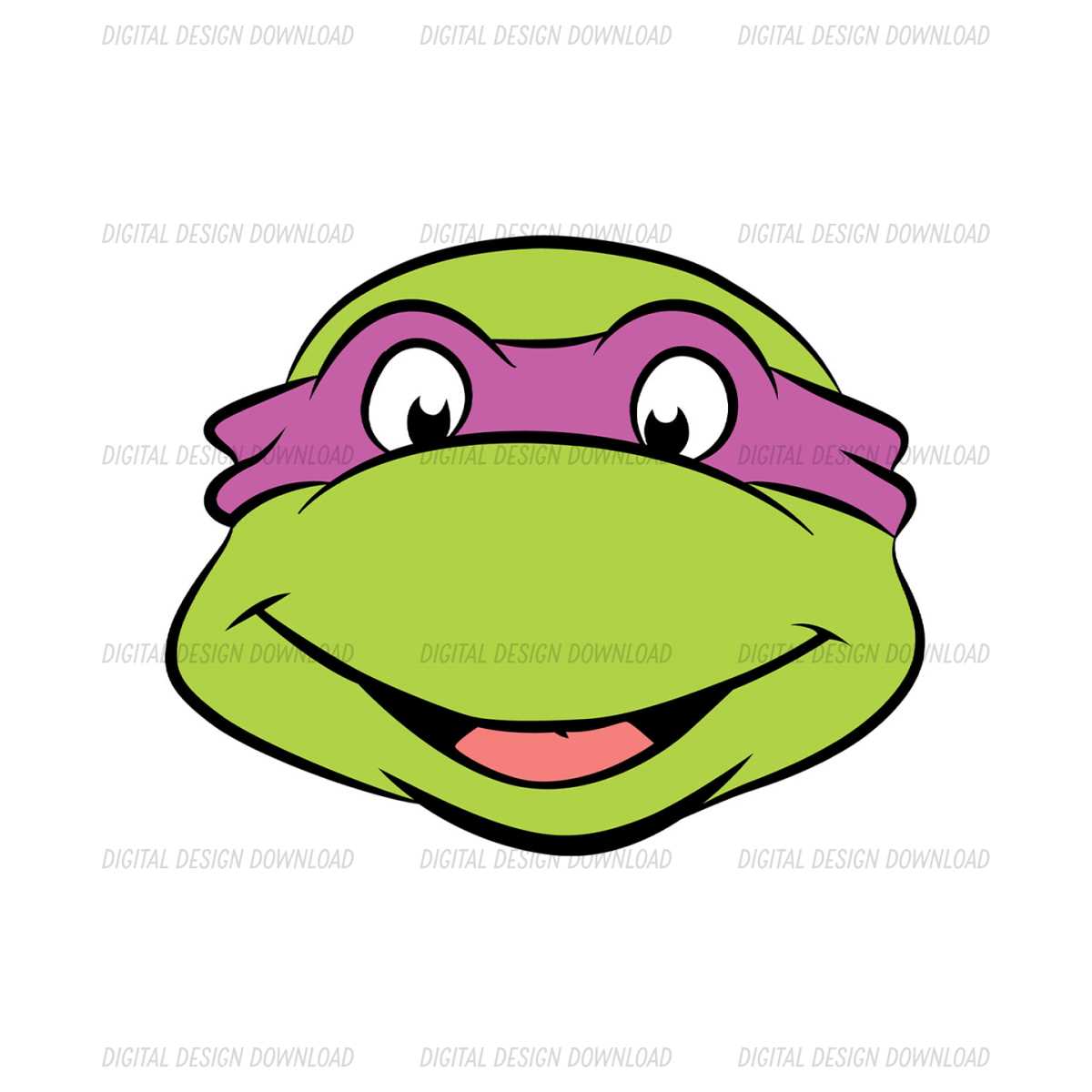 Donatello Ninja Turtle Head Vector | Inspire Uplift