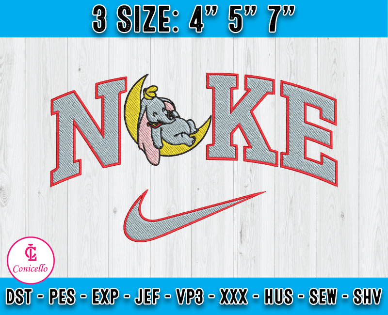 Dumbo Sleep embroidery, Dumbo embroidery, Nike Cartoon embro | Inspire ...