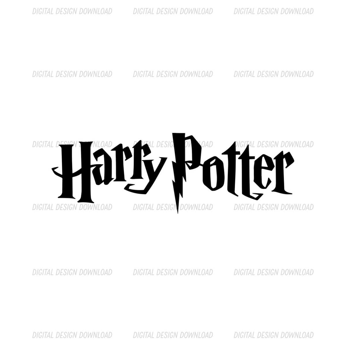Harry Potter Series Film Logo SVG Silhouette | Inspire Uplift