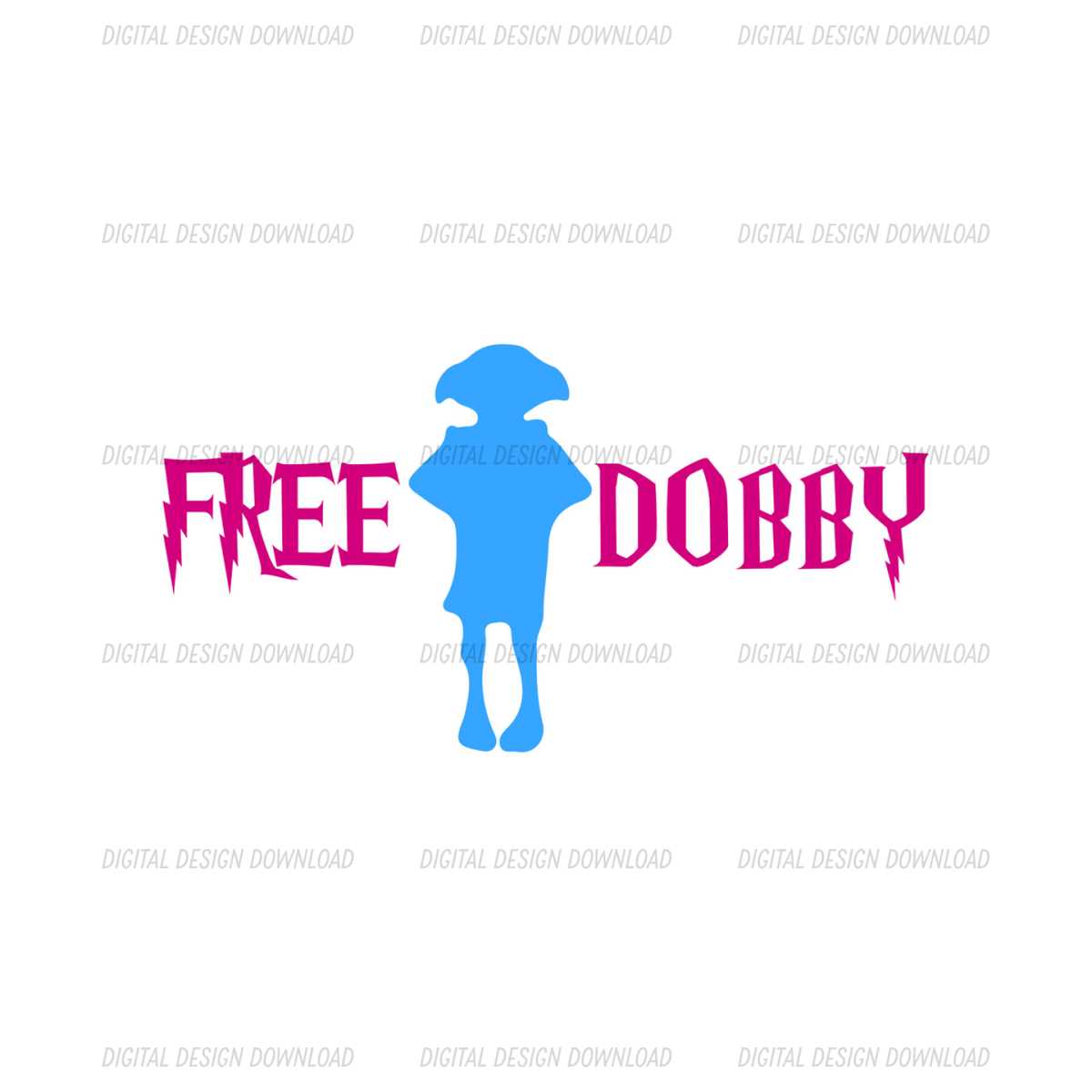Harry Potter Free Bobby SVG Blue Purple Cricut | Inspire Uplift