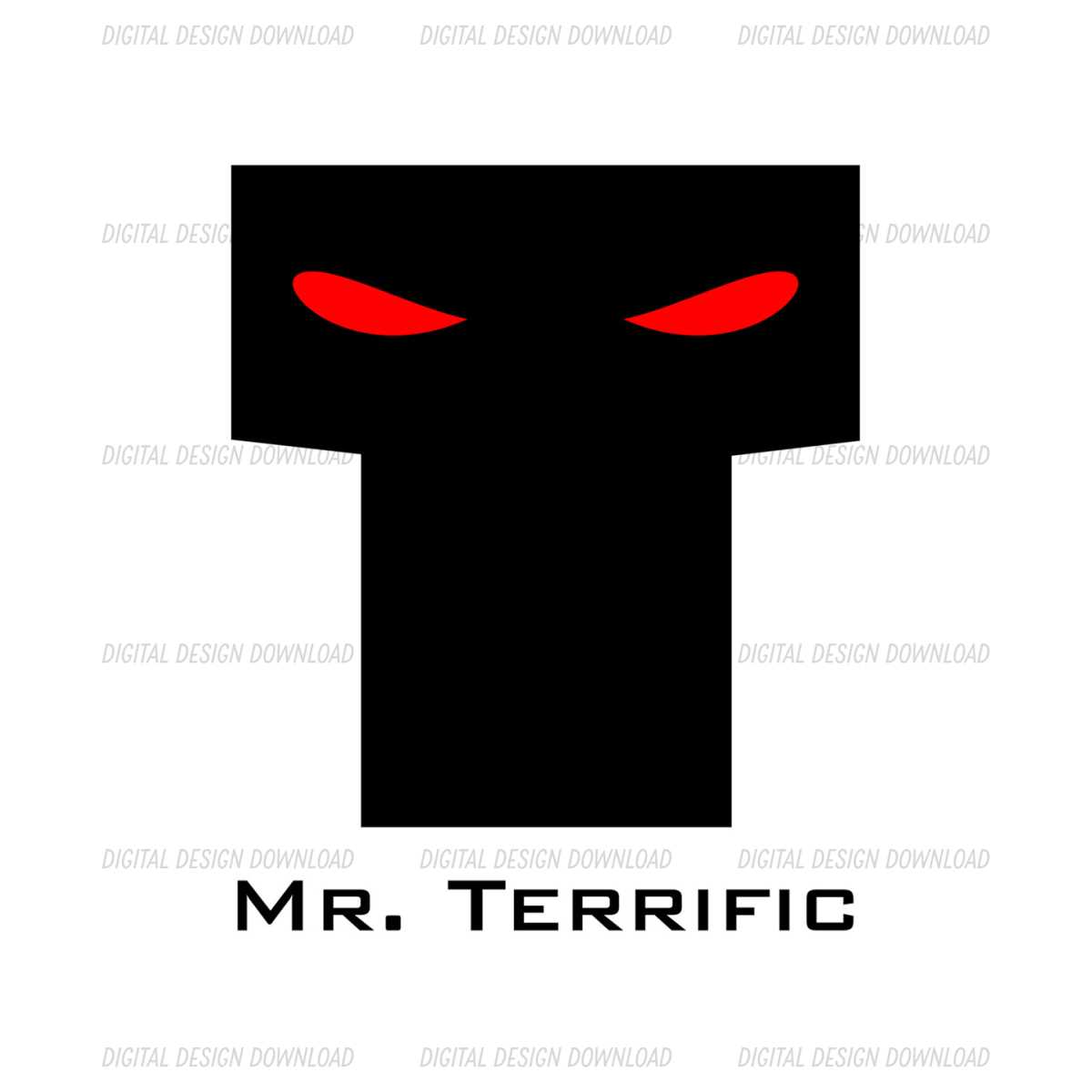 Avengers Superhero Mr. Terrific Logo SVG | Inspire Uplift