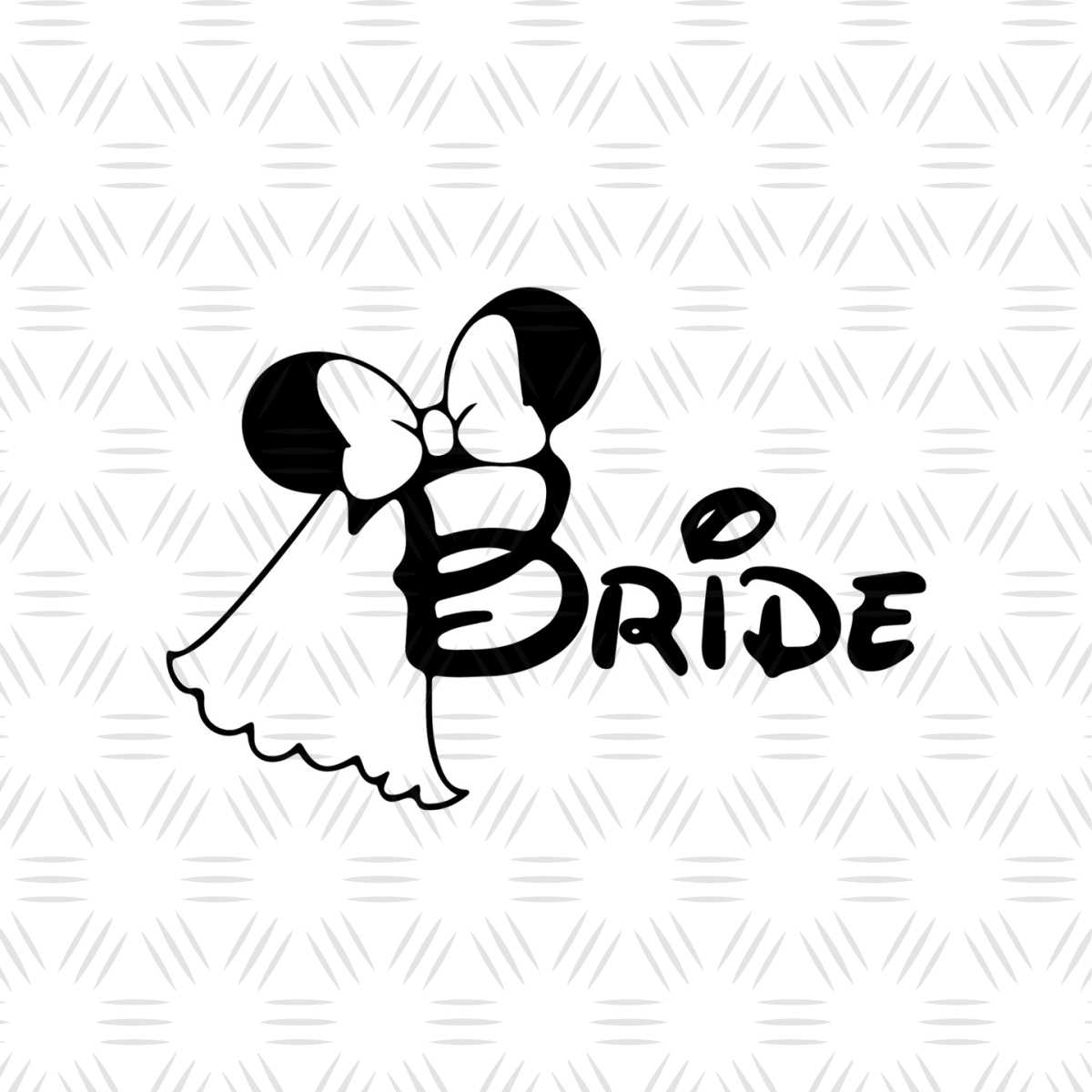 Bride Disney Wedding Mickey Minnie Mouse SVG | Inspire Uplift