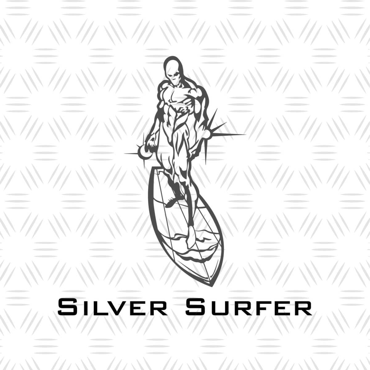 Avengers Superheroes Silver Surfer Logo SVG | Inspire Uplift