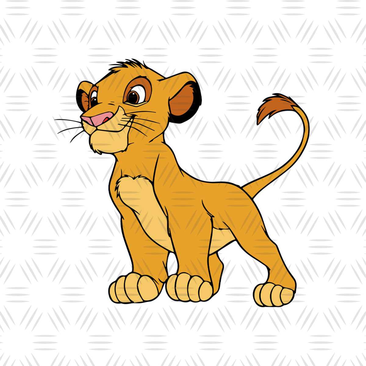 Disney Simba The Lion King Cartoon Character SVG | Inspire Uplift