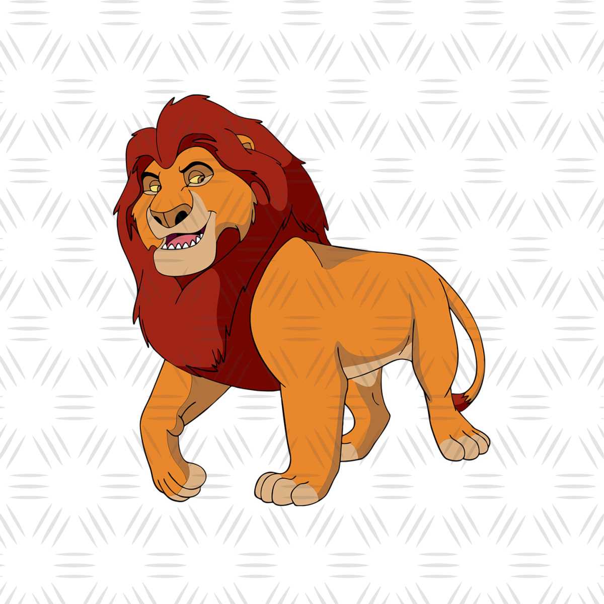 King Mufasa The Lion King Cartoon Character SVG - Inspire Uplift