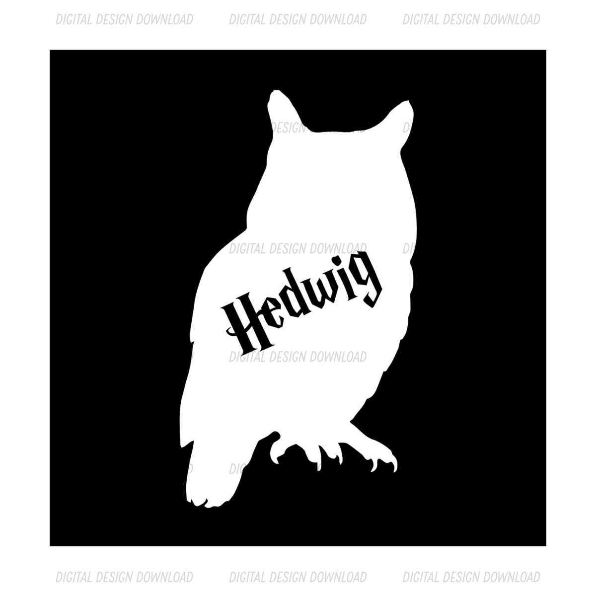 Hedwig Harry Potter Owl SVG Silhouette Vector | Inspire Uplift