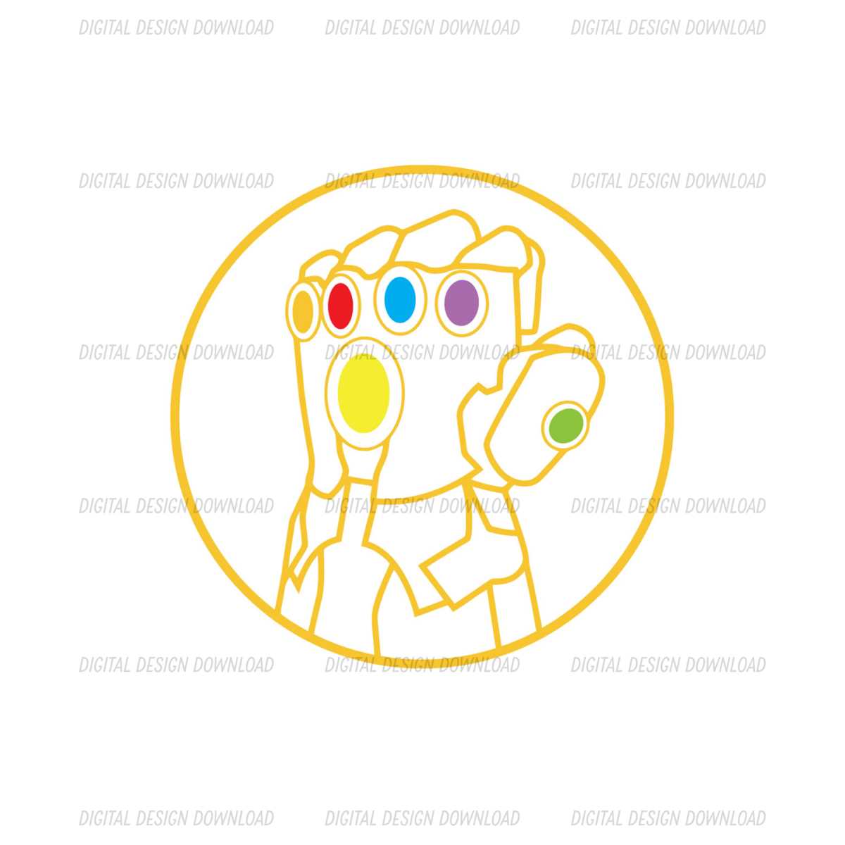 Marvel Avengers Infinity War Infinity Gauntlet SVG | Inspire Uplift
