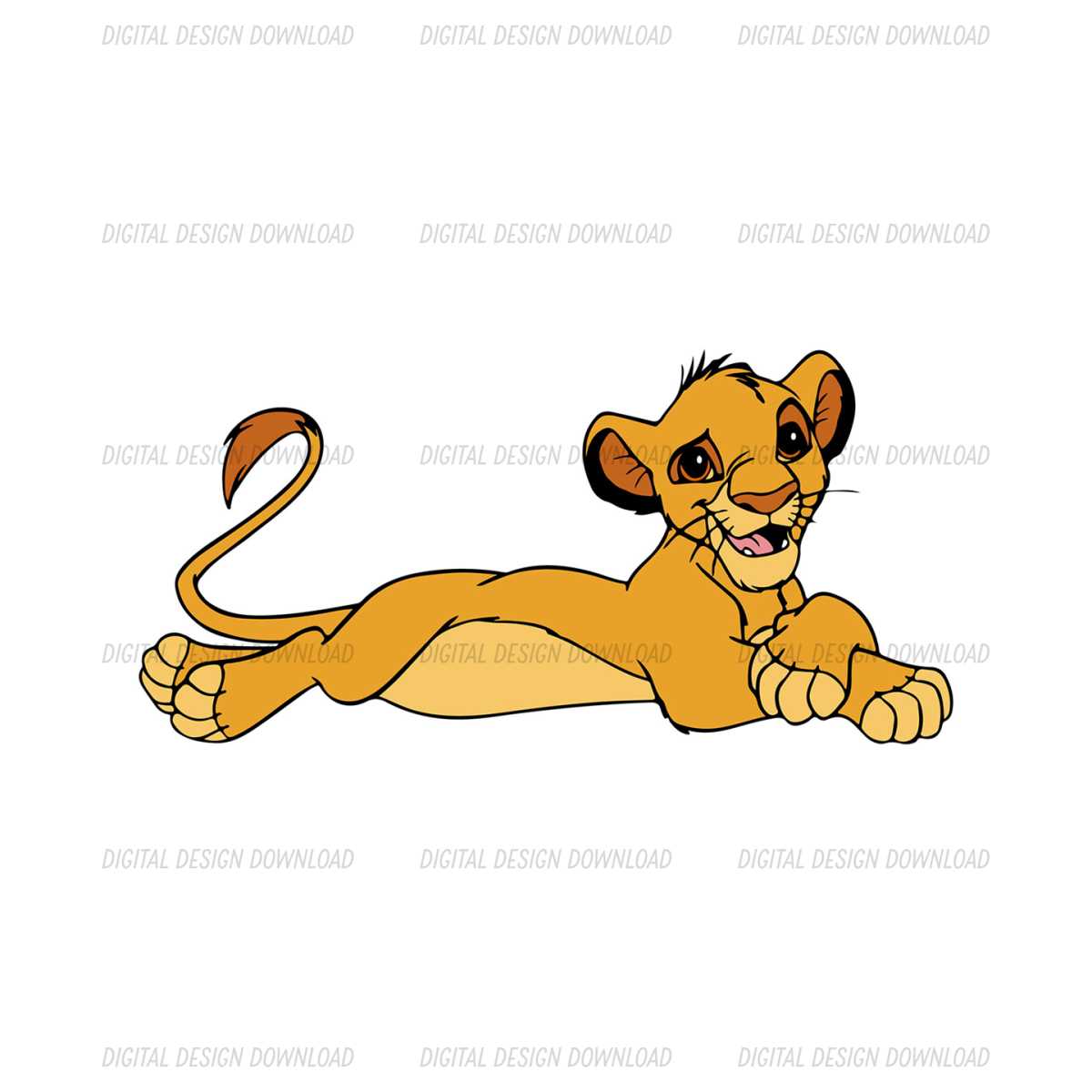 Baby Simba Character The Lion King Disney Movies Svg | Inspire Uplift