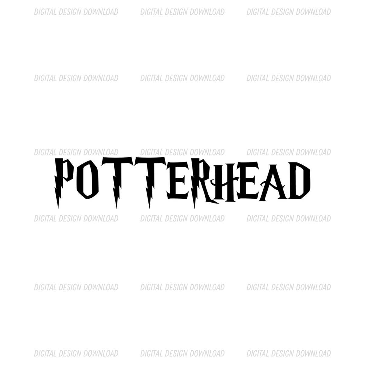 Harry Potter Potterhead Black Vector SVG | Inspire Uplift