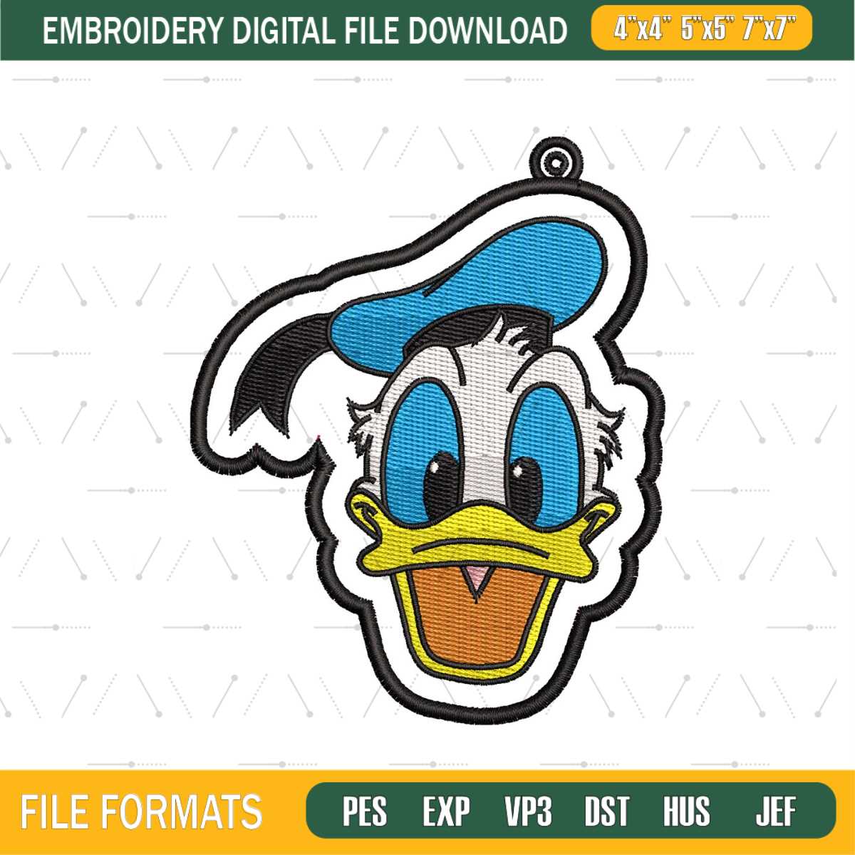 Donald Duck Sticker Embroidery Png | Inspire Uplift