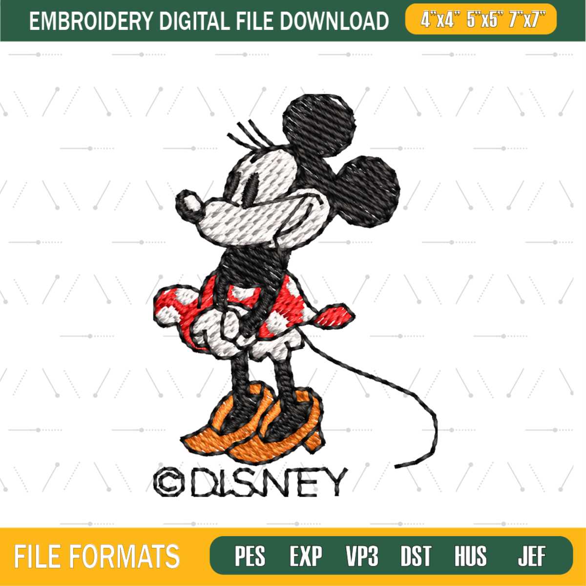 Minnie Mouse Machine Embroidery Designs ,png | Inspire Uplift