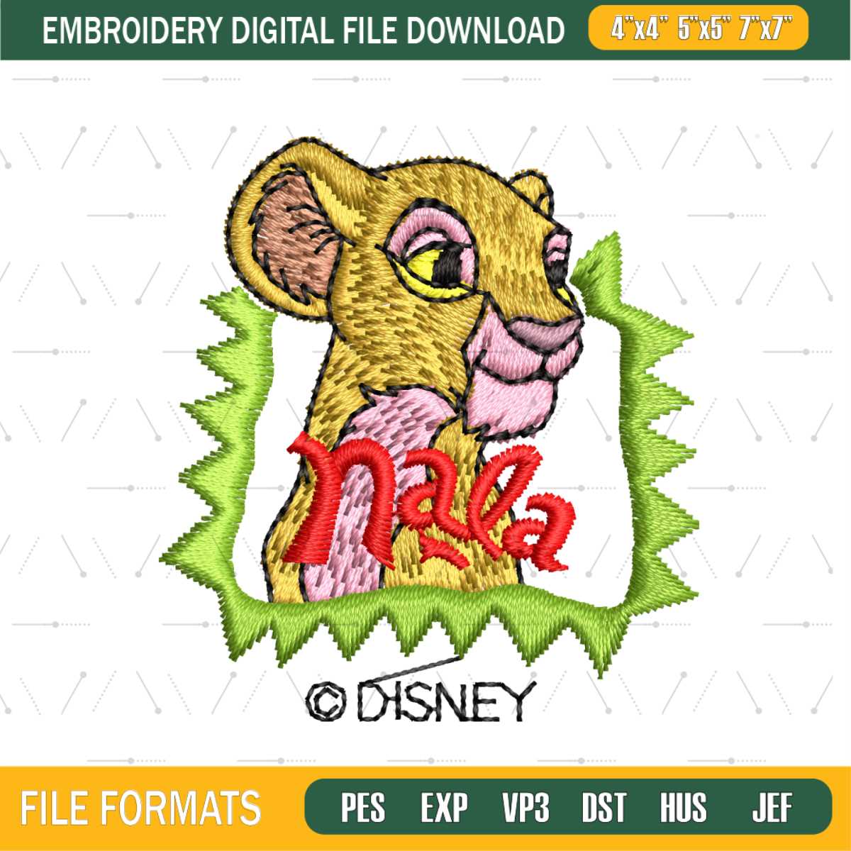 The Lion King Nala Design Embroidery - Inspire Uplift