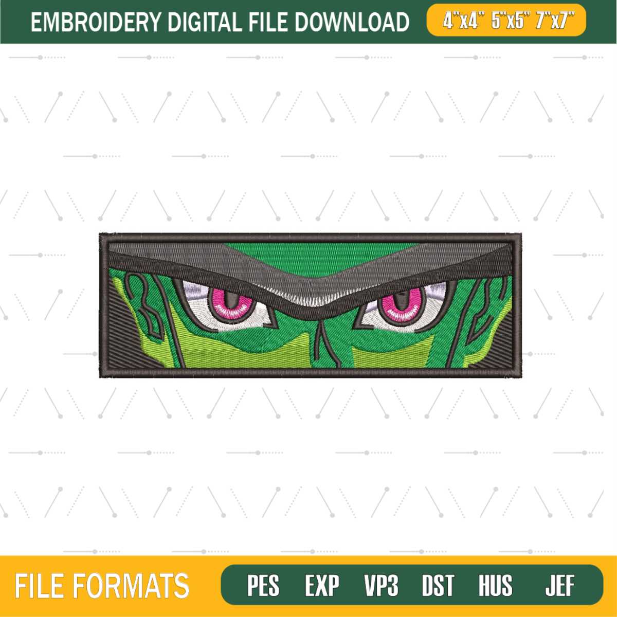 Anime Embroidery Pattern HxH Meruem Eyes | Inspire Uplift