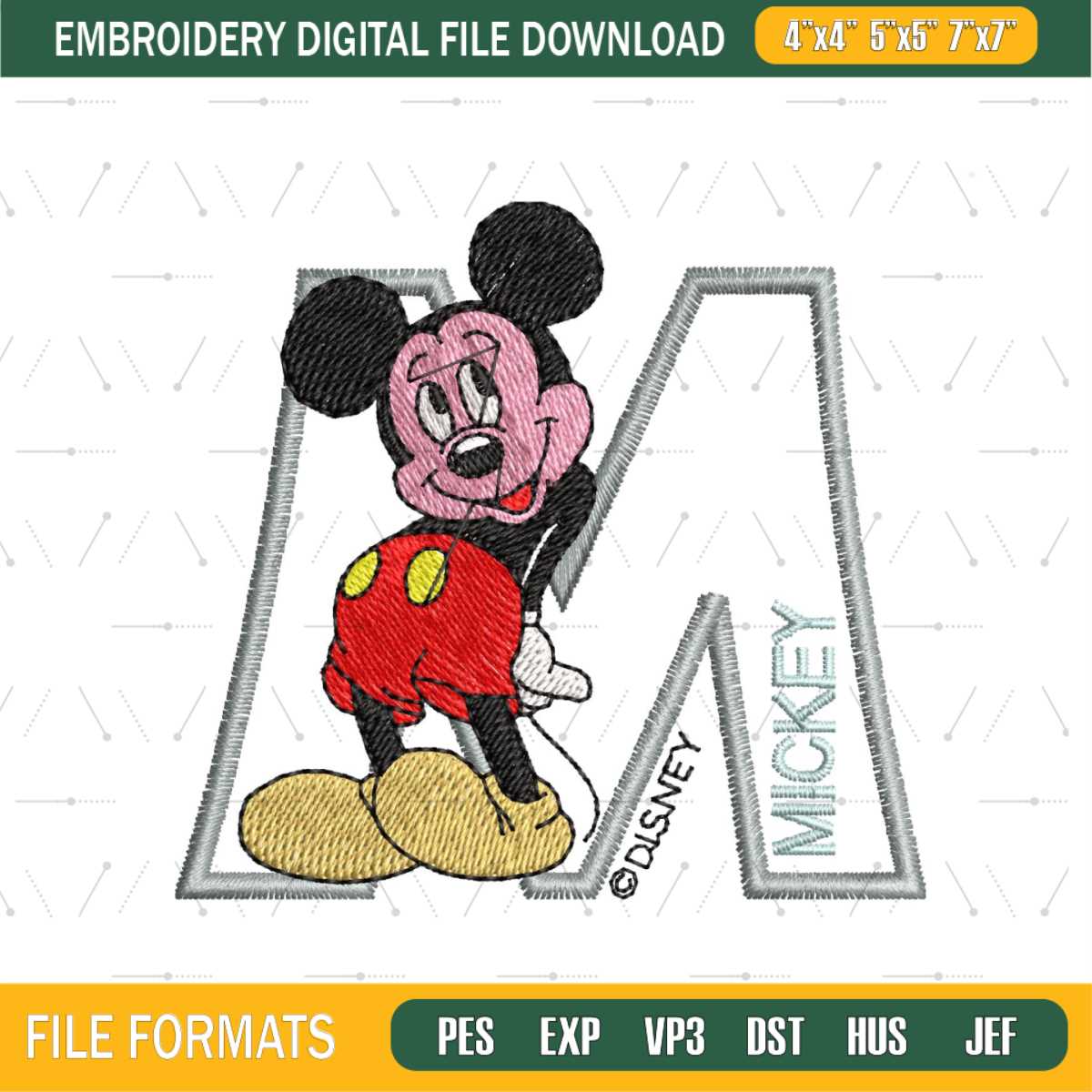 Mickey Embroidery Logo Design Png | Inspire Uplift