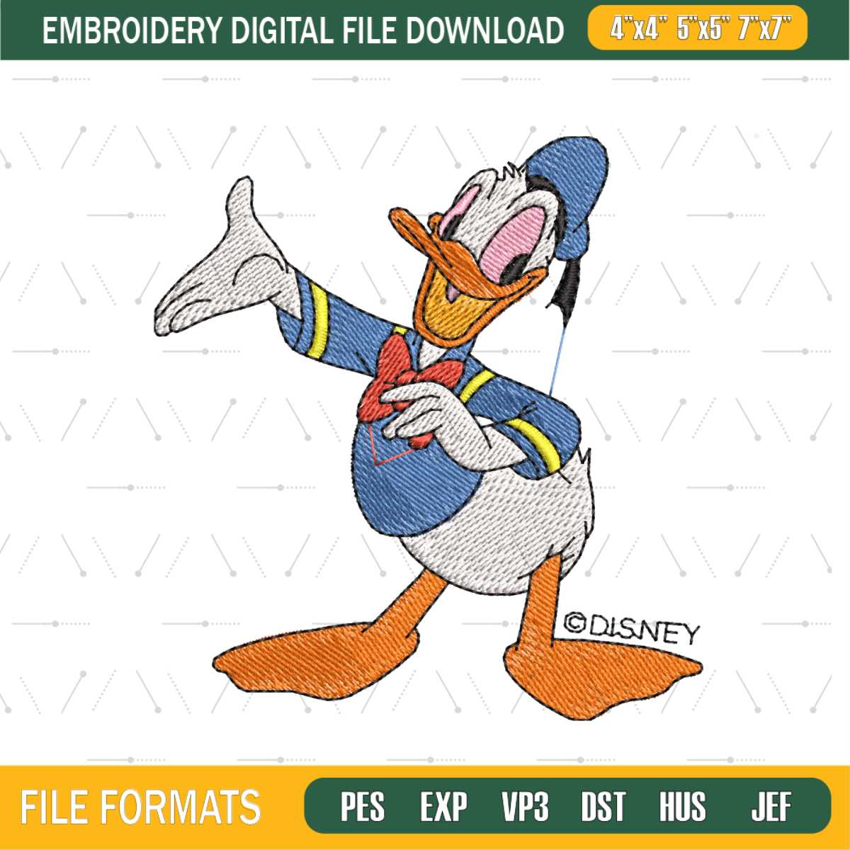Introducing Donald Duck Embroidery | Inspire Uplift