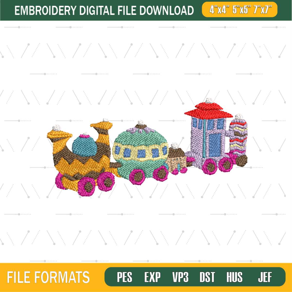 In The Night Garden Train Ninky Nonk Embroidery png | Inspire Uplift