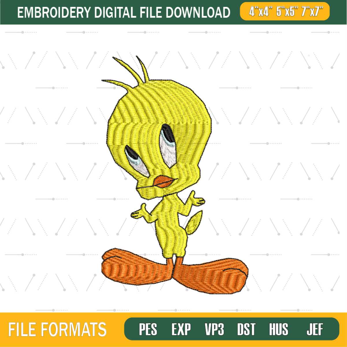 Looney Tunes Tweety Bird Embroidery | Inspire Uplift