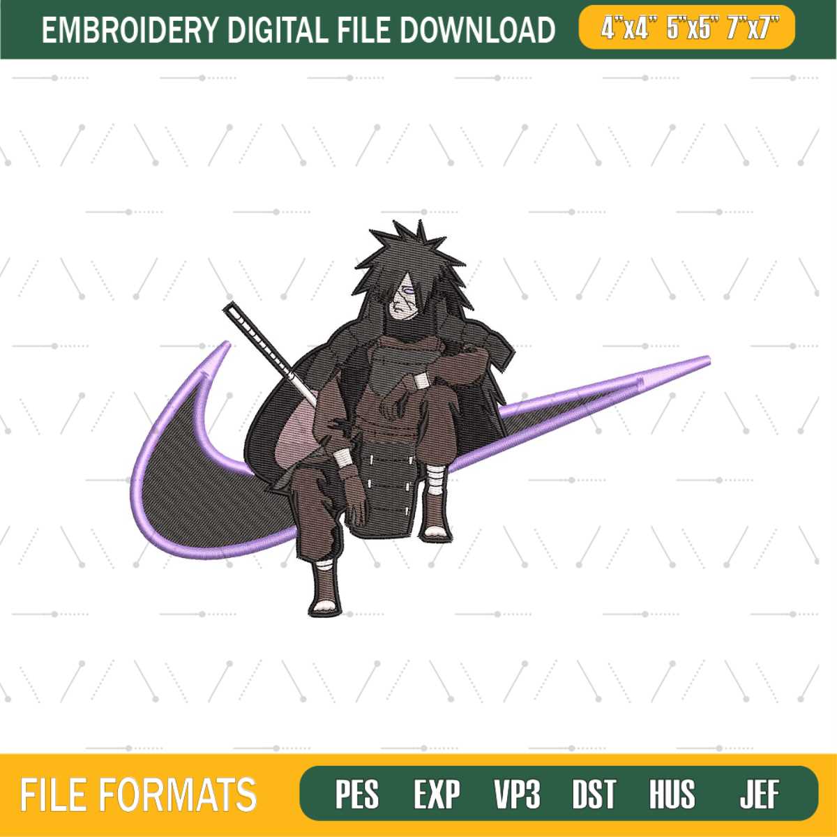 Madara Uchiha Embroidery Design Png - Inspire Uplift