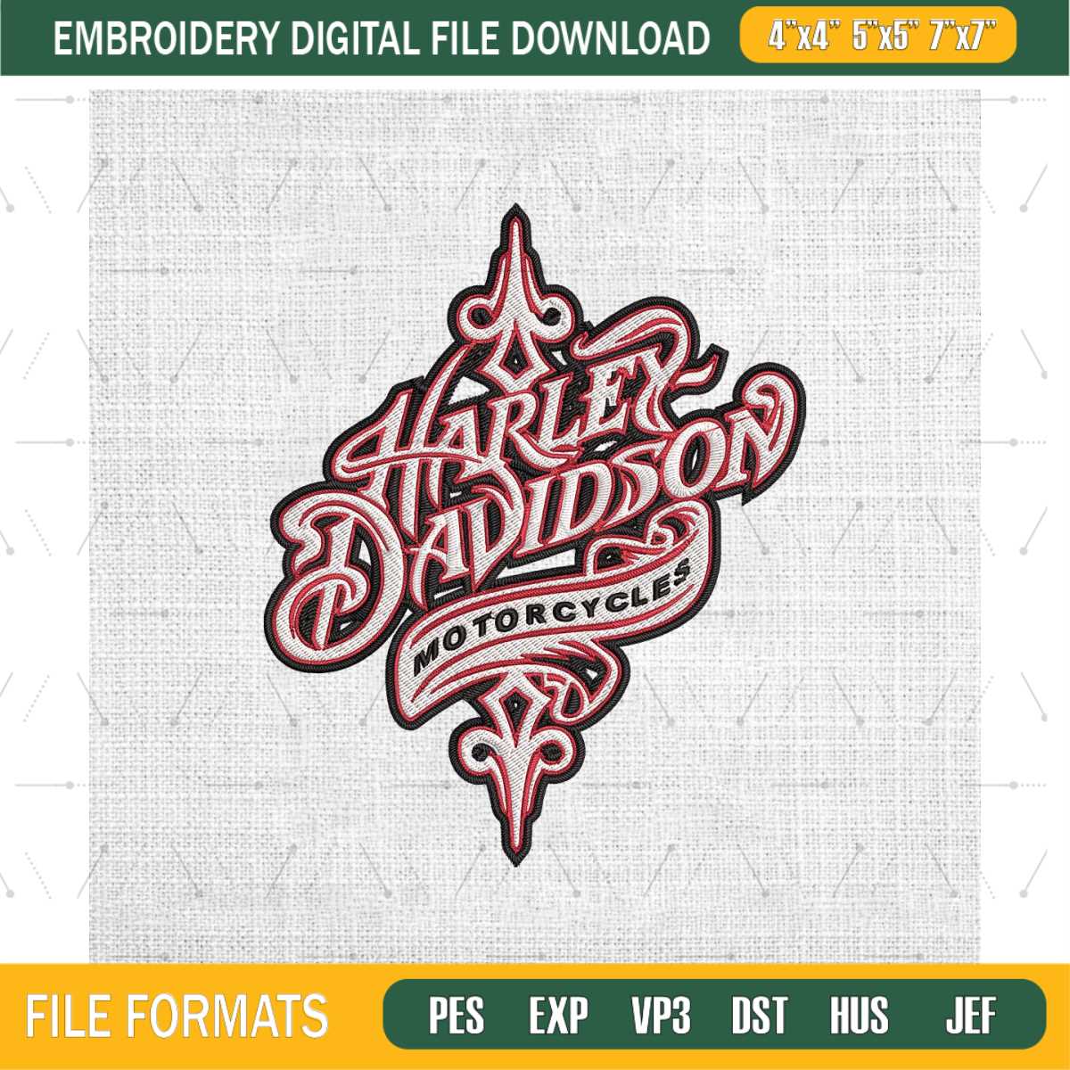 Harley Davidson Motorcycles Embroidery Files | Inspire Uplift
