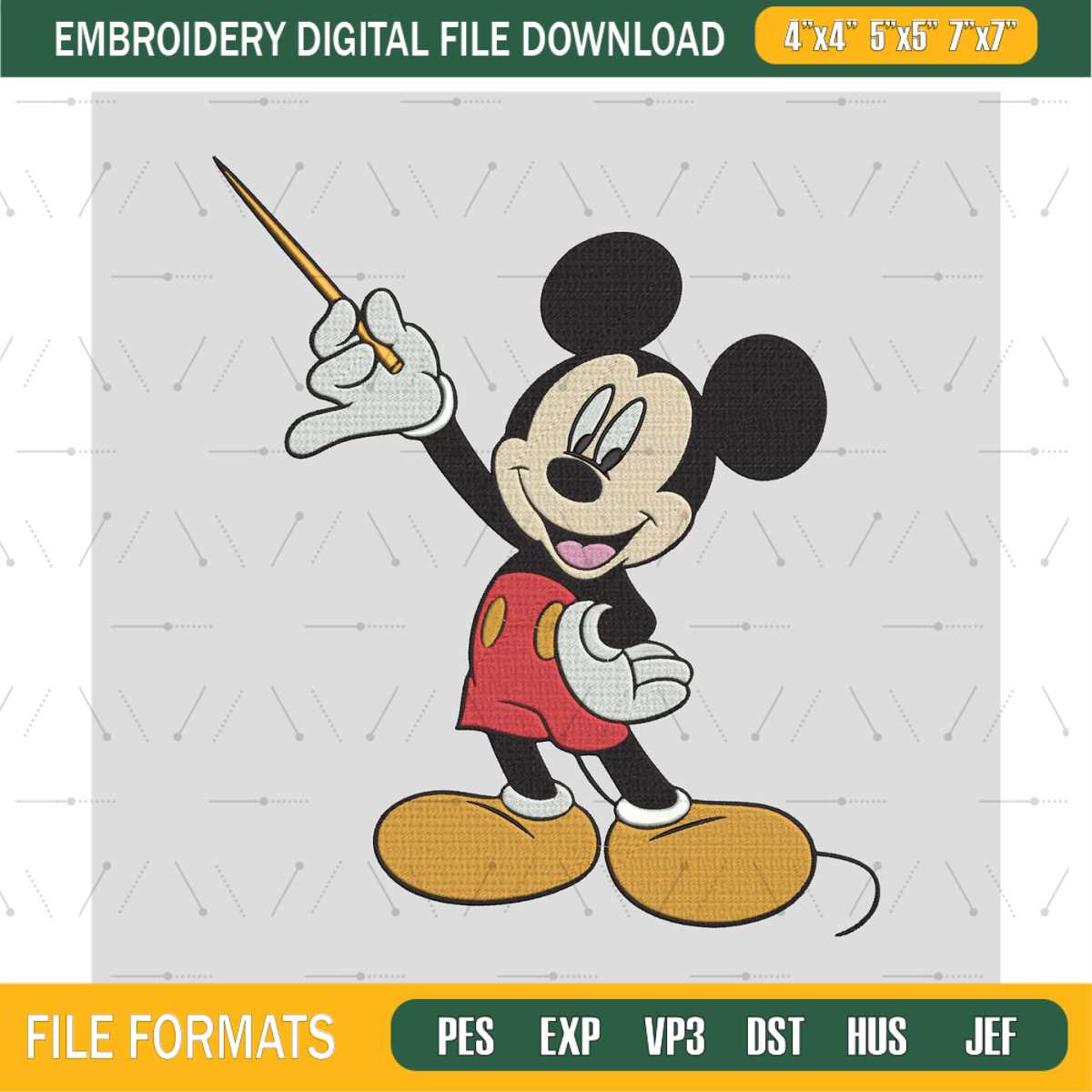 Mickey Mouse embroidery design, Mickey embroidery, logo desi | Inspire ...