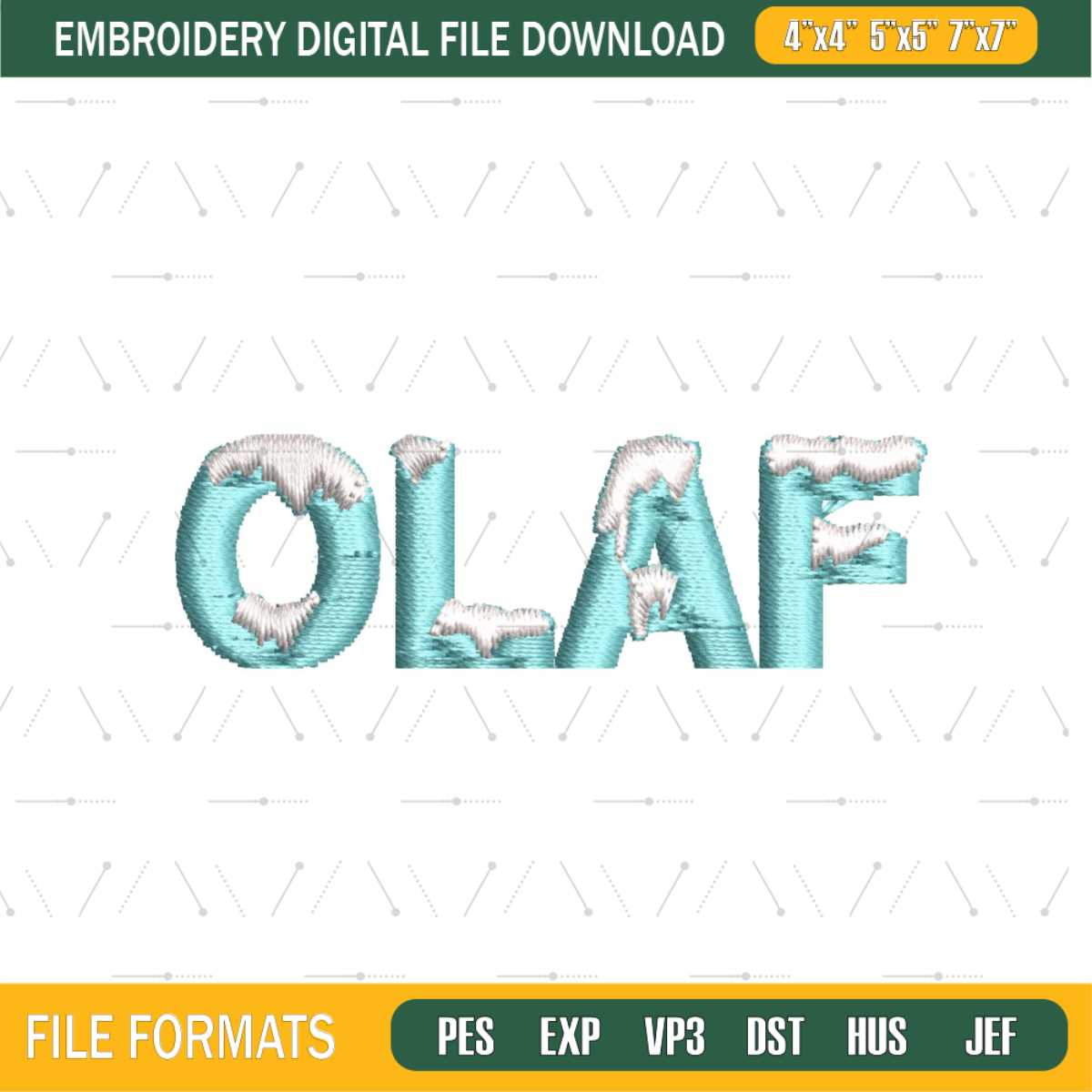 Frozen Olaf Logo Embroidery | Inspire Uplift