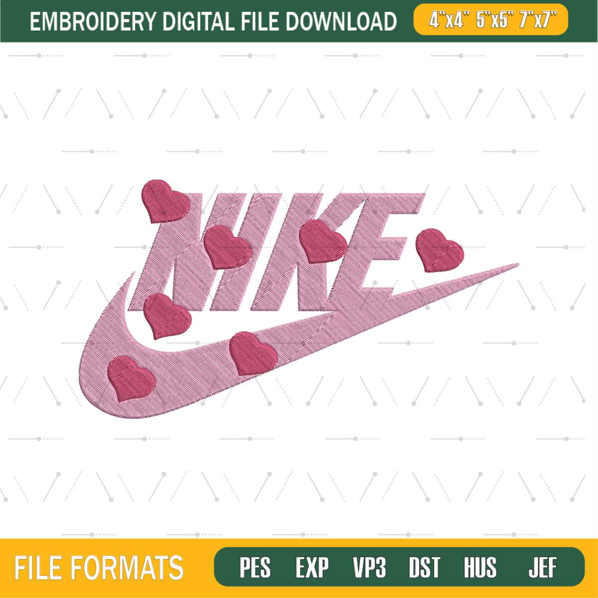 Nike Heart Embroidery Design | Inspire Uplift