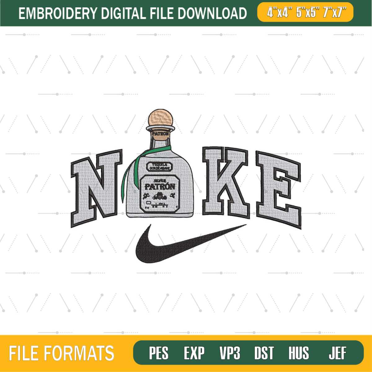 Nike Patron Embroidery Design, Patron Embroidery | Inspire Uplift
