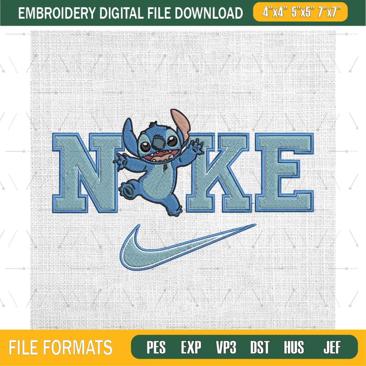 Nike Stitch Funny Embroidery Design | Inspire Uplift