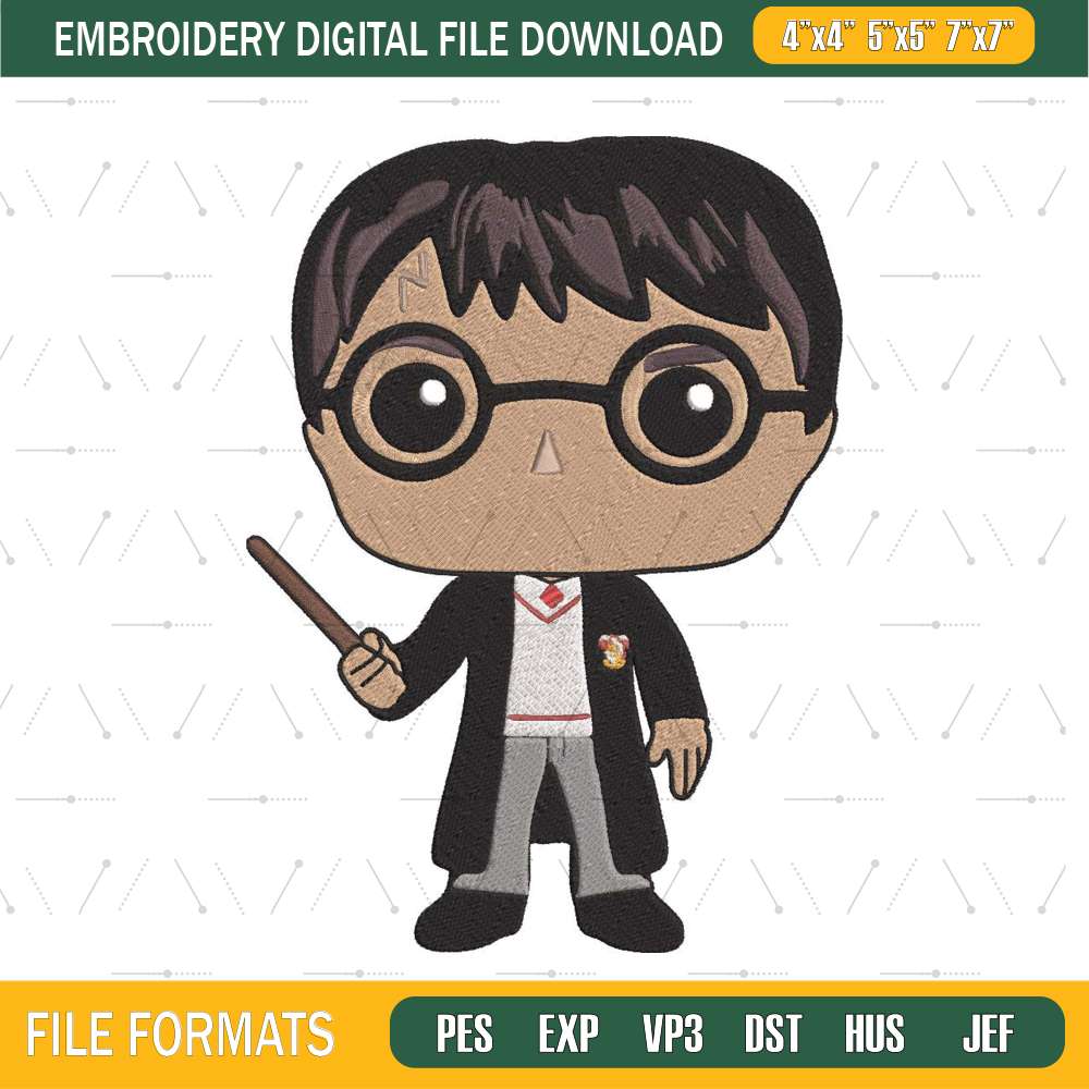 Harry Potter embroidery design, Harry Potter embroidery, mov - Inspire ...