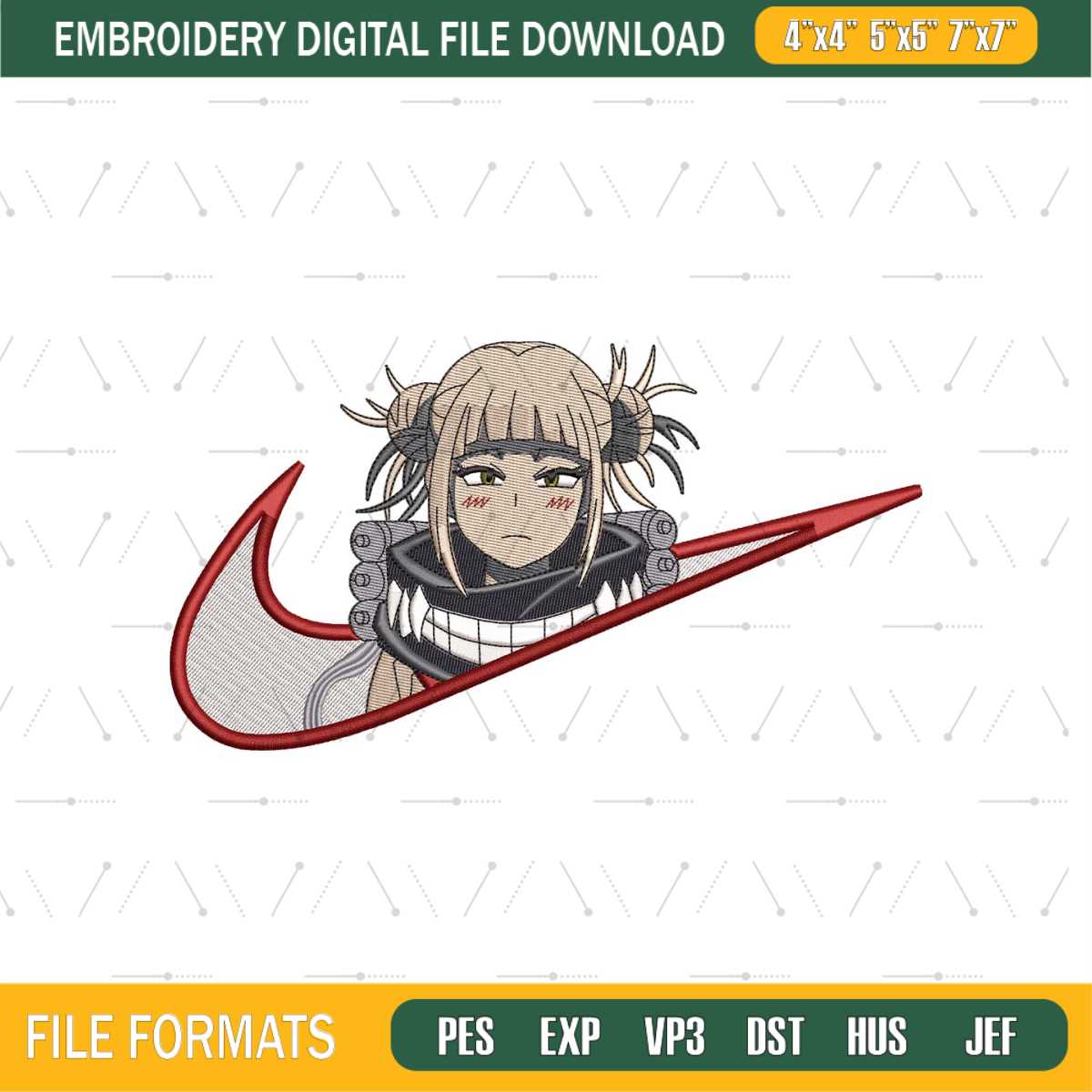 Nike Toga Himiko Embroidery Design Png - Inspire Uplift