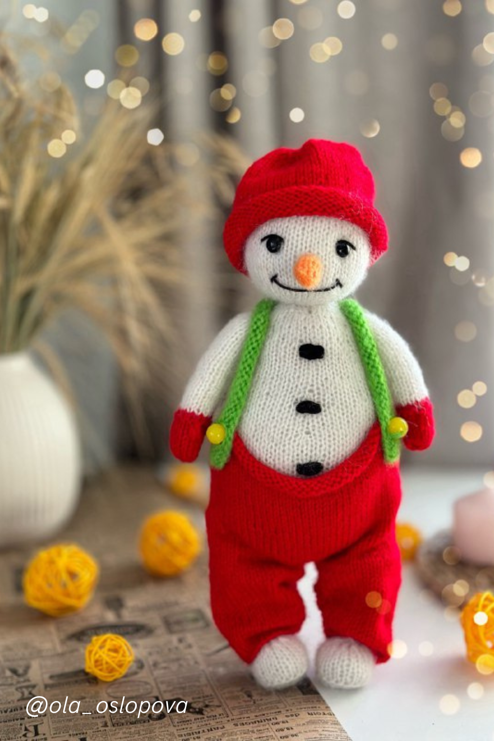 Snowman knitting pattern | Inspire Uplift