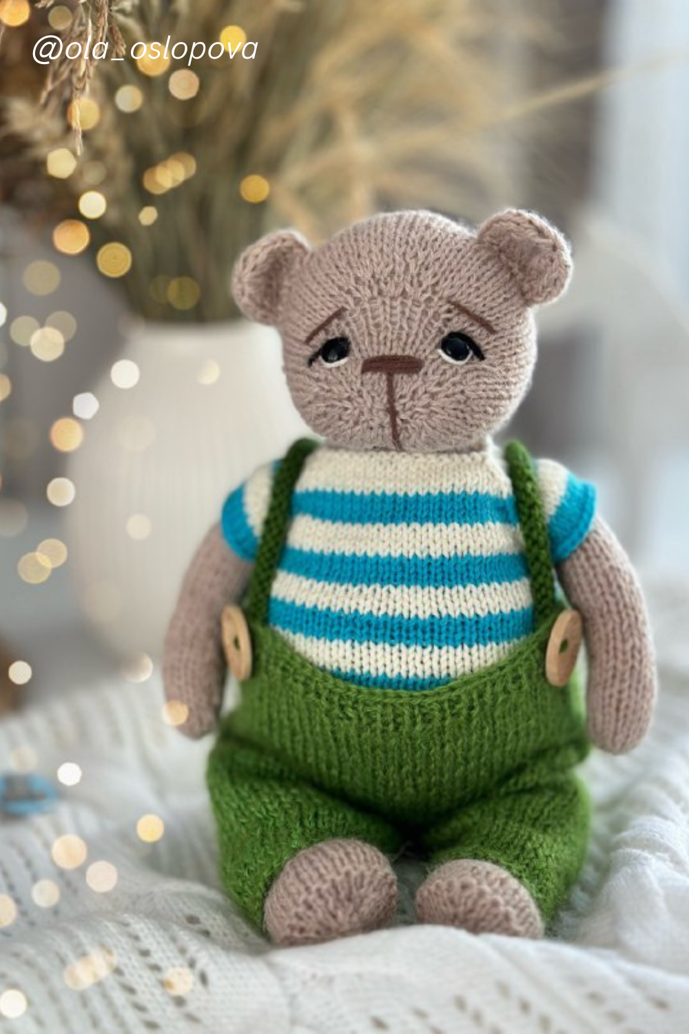 Teddy Bear knitting PATTERN PDF, knitted animal toy, 28cm | Inspire Uplift