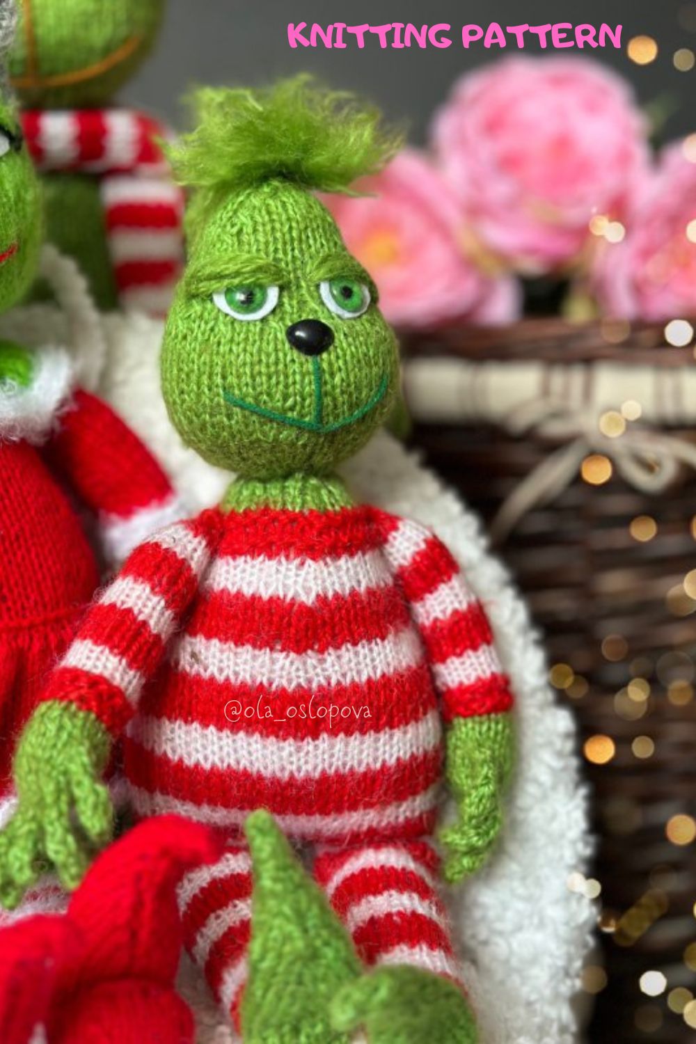 Baby Grinch Christmas knitting pattern | Inspire Uplift