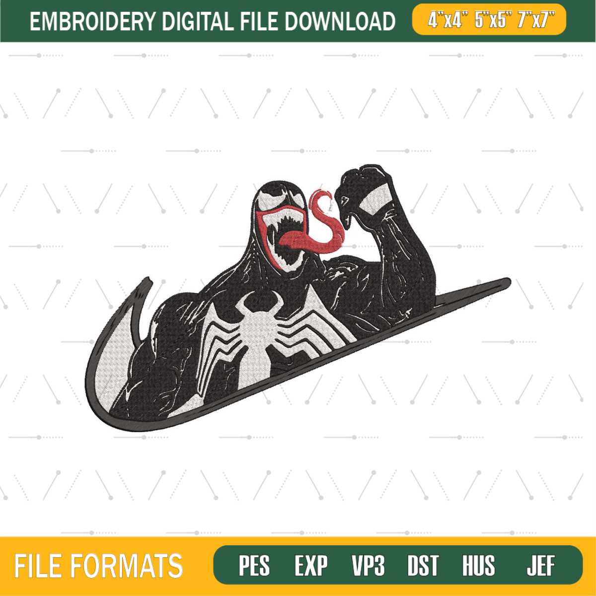 Venom Embroidery Design File Marvel Anime Embroidery Design - Inspire ...